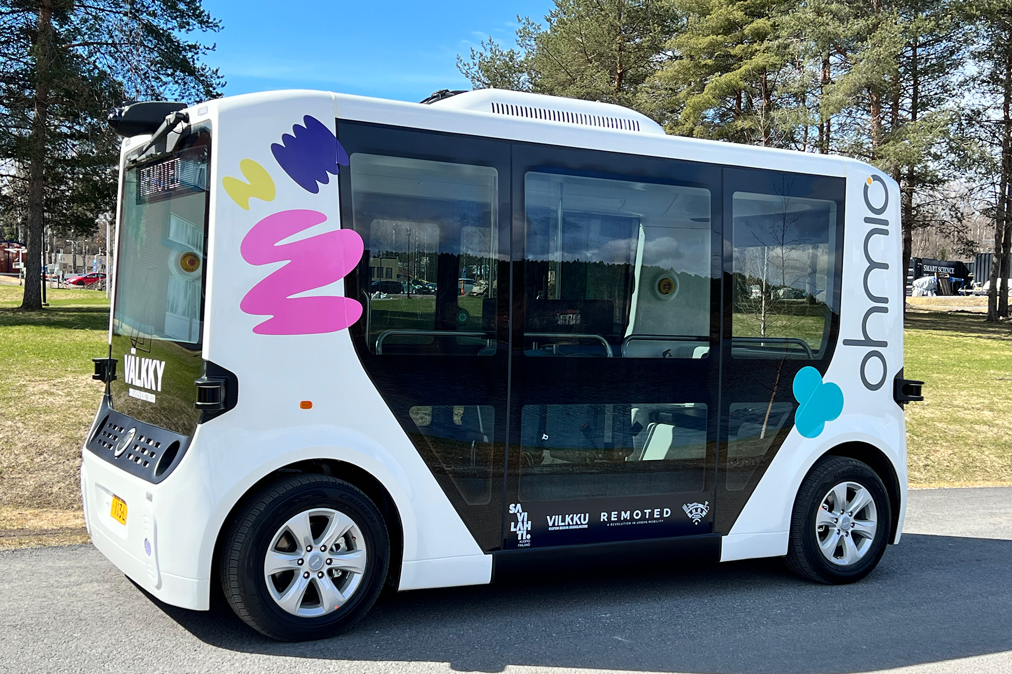 Robot bus Välkky - now you can jump on board! - Kuopio